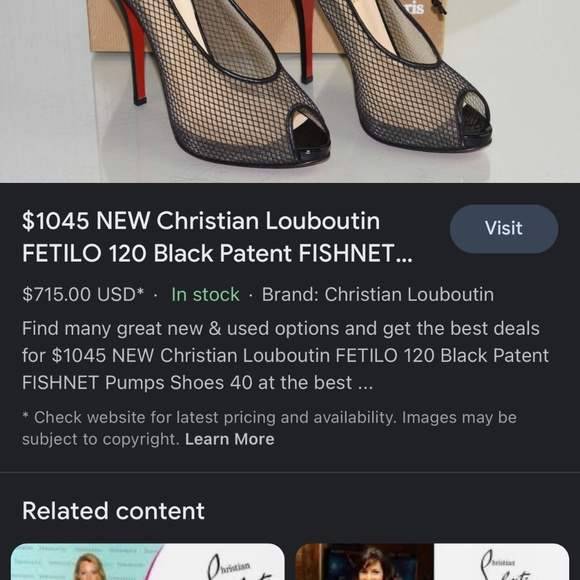 Christian Louboutin | Shoes | Christian Louboutin Fetilo 2 Black Patent ...